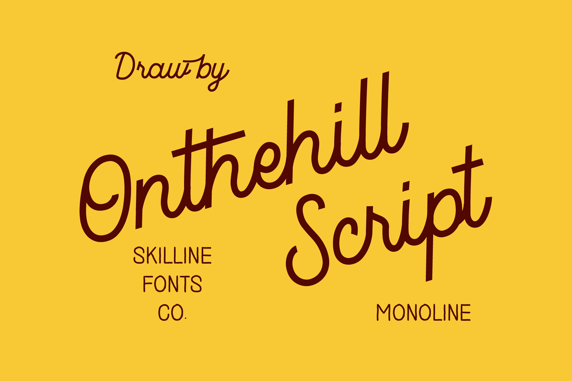 Onthehill – Monoline Script