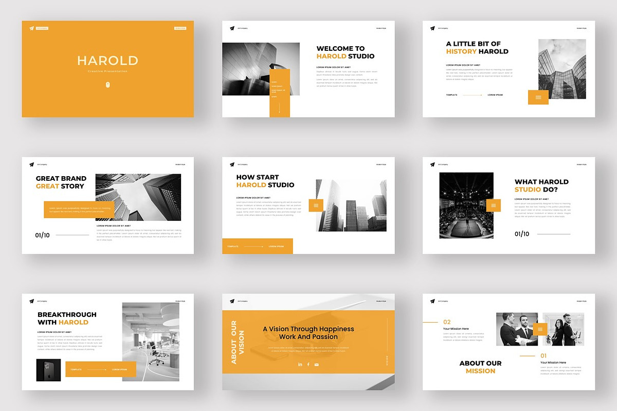 HAROLD - PowerPoint Template | Creative Market