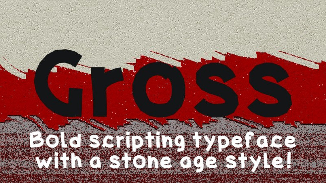 Gross, a bold script font, a Script Font by Kreativ Font