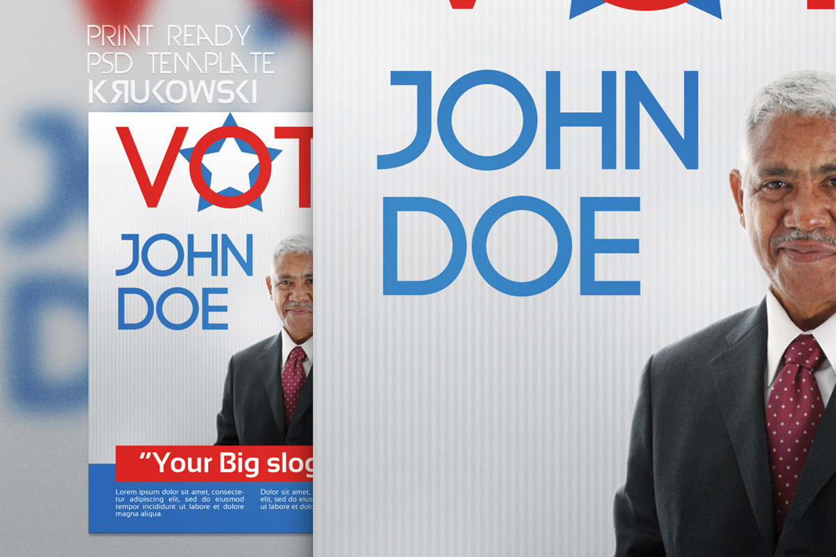 Vote Election Flyer Template, a Flyer Template by Krukowski Graphics