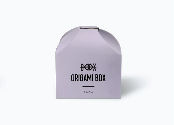 Origami Paper Box Mock-Up, a Packaging Mockup by Annie Nee