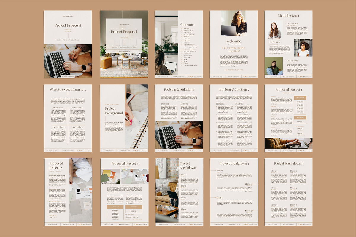 Project Proposal Canva Template, a Templates & Theme by Templatez.Co