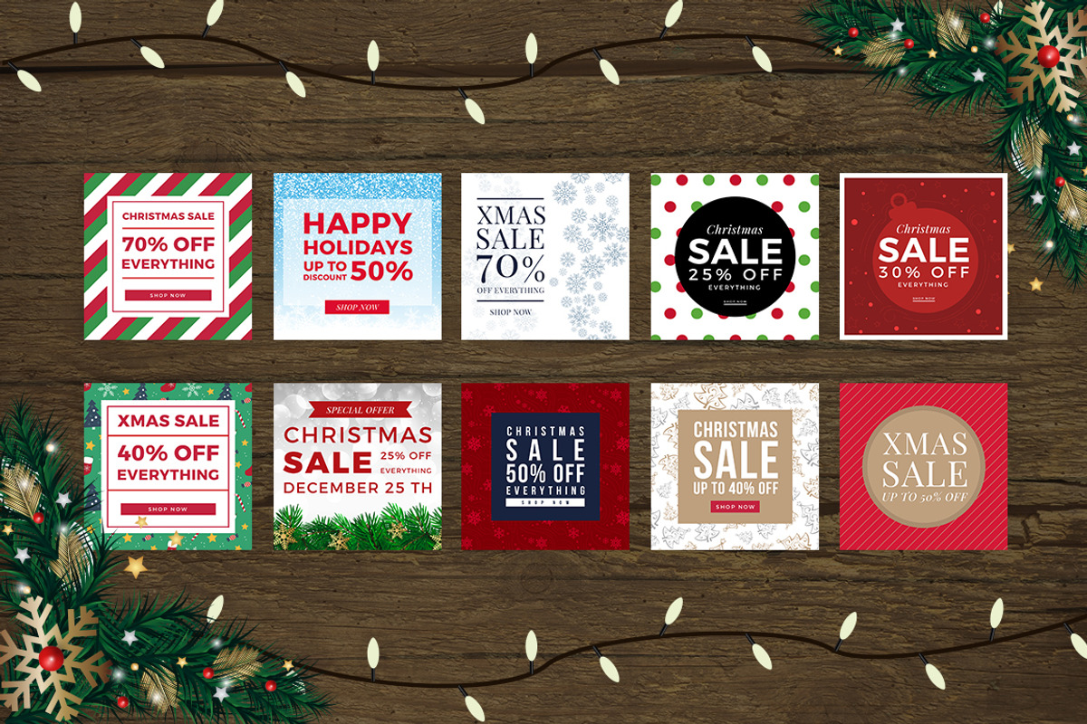 Christmas Social Media Bundle, a Social Media Template by MinimalStudioCo