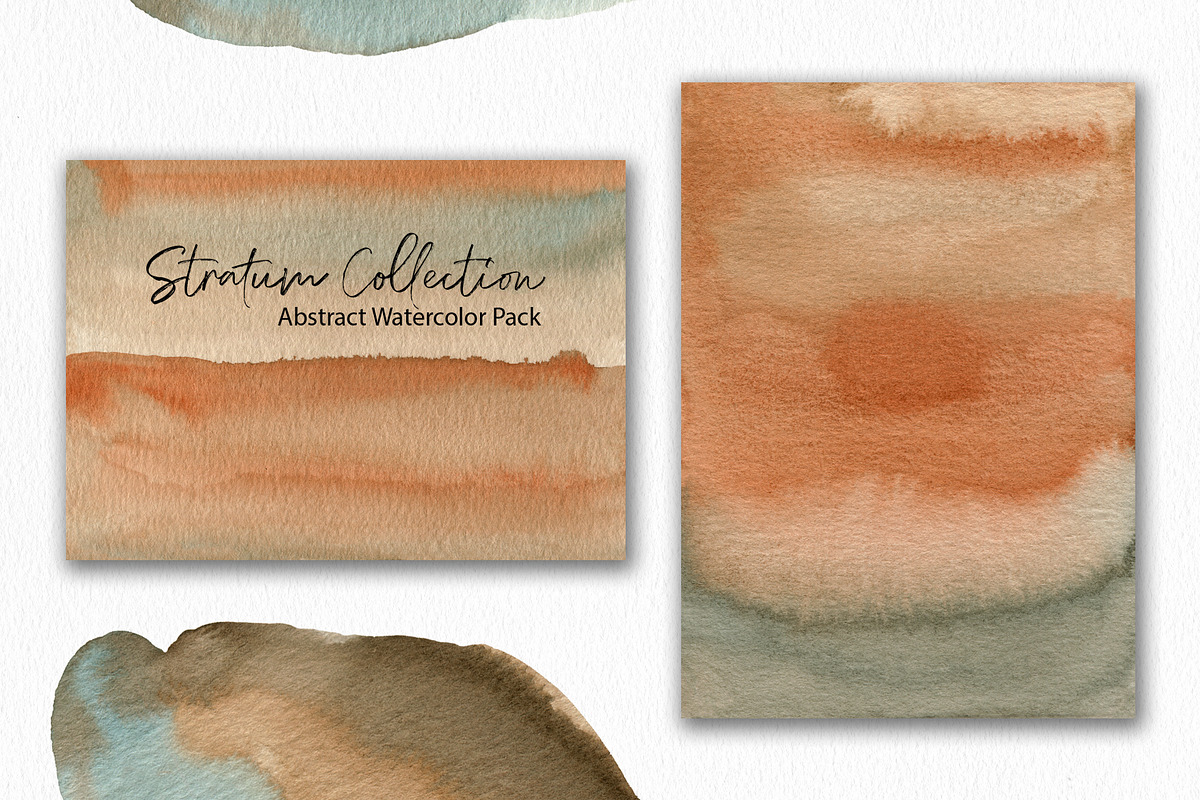 Stratum Watercolor Abstract Textures, a Texture Graphic by Marmoris.Arts