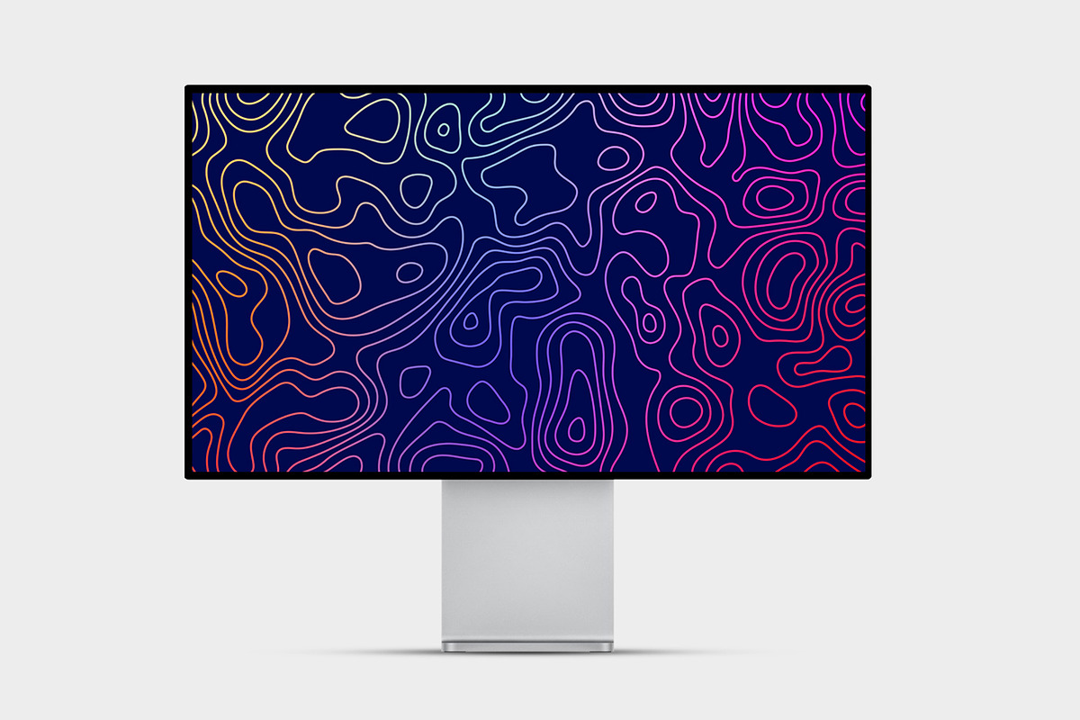 Cyberpunk Map Contour Pattern, a Pattern Graphic by Krafti Lab