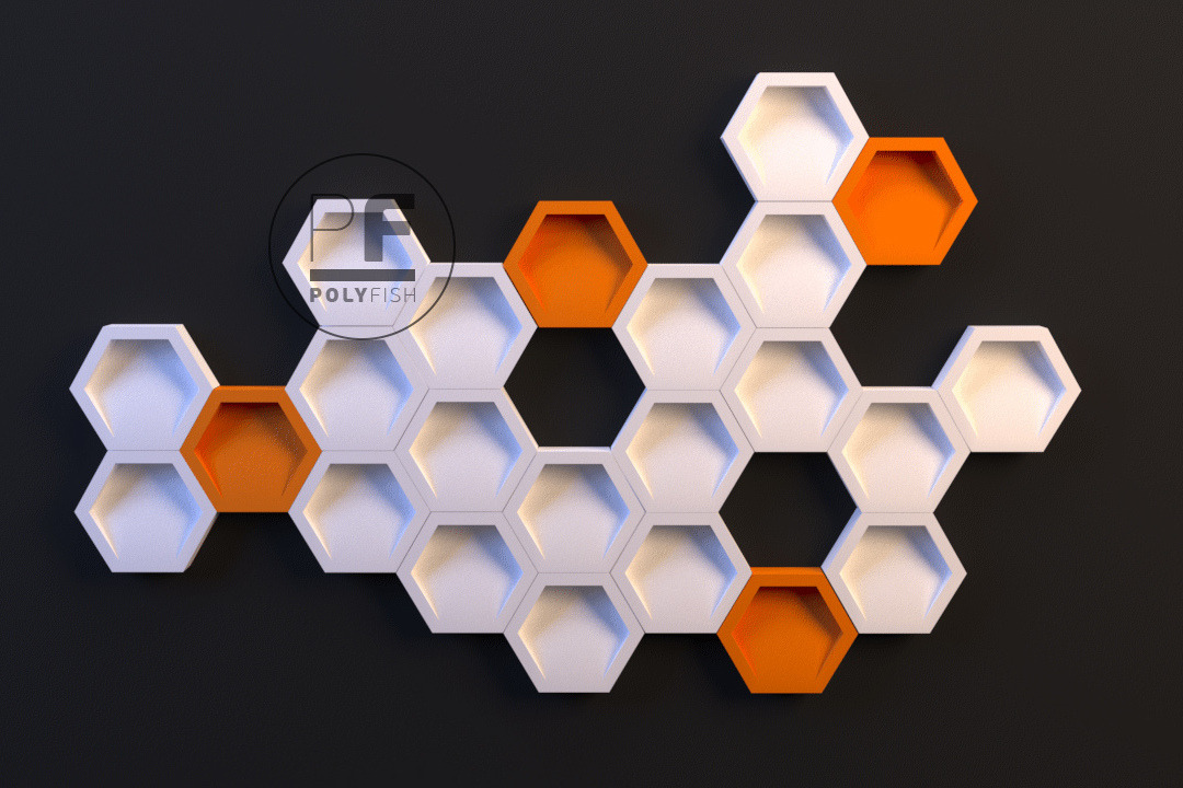 DIY Honeycomb 3D model template, a Graphic by PolyFish