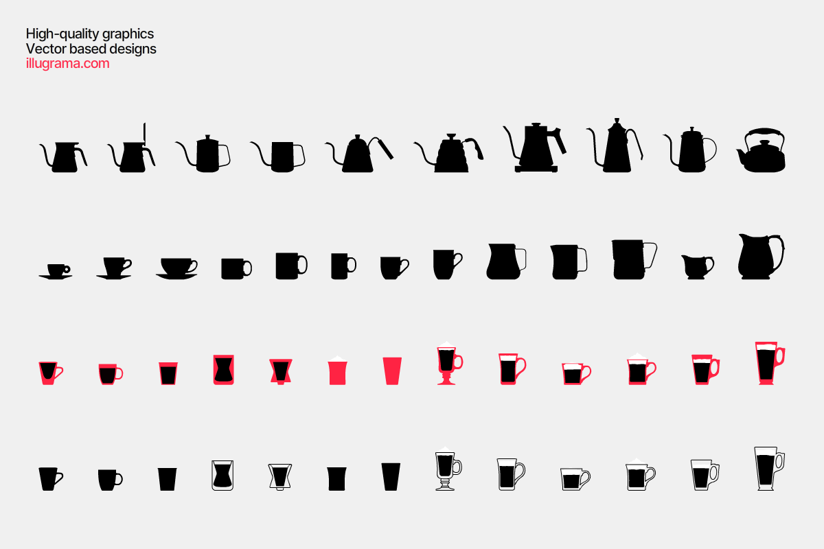 Coffee - Modern Graphics, a Food Illustration by illugrama