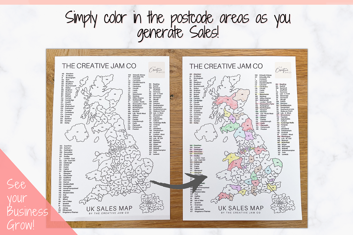 UK Sales Postcode Map