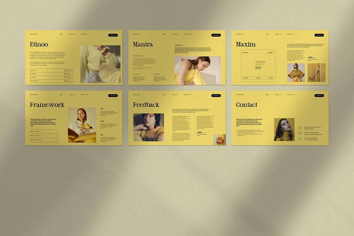 Brand Strategy Presentation Template, a Presentation Template by ...