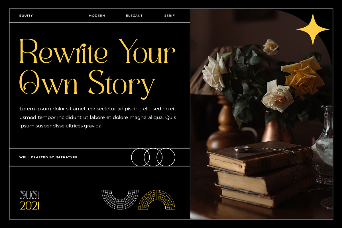 EQuity, a Serif Font by Nathatype