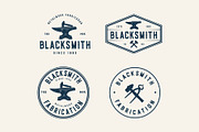 Vintage Blacksmith Emblem Logo Set, a Branding & Logo Template by zdson