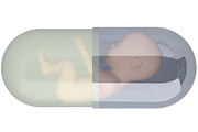 Fetus inside pill capcule featuring capsule, fetus, and baby | Health ...