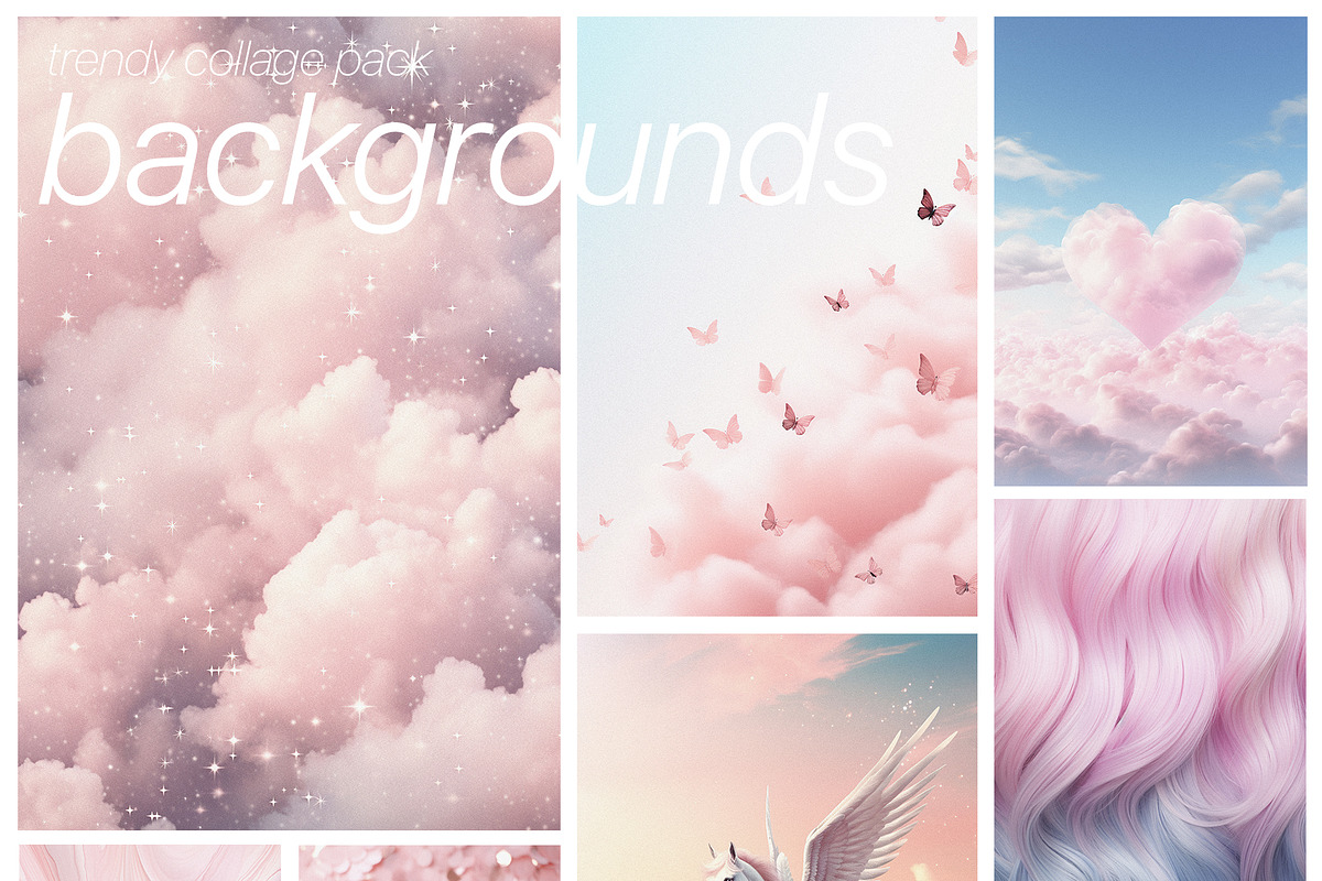 Barbieland - pink graphic collage pack