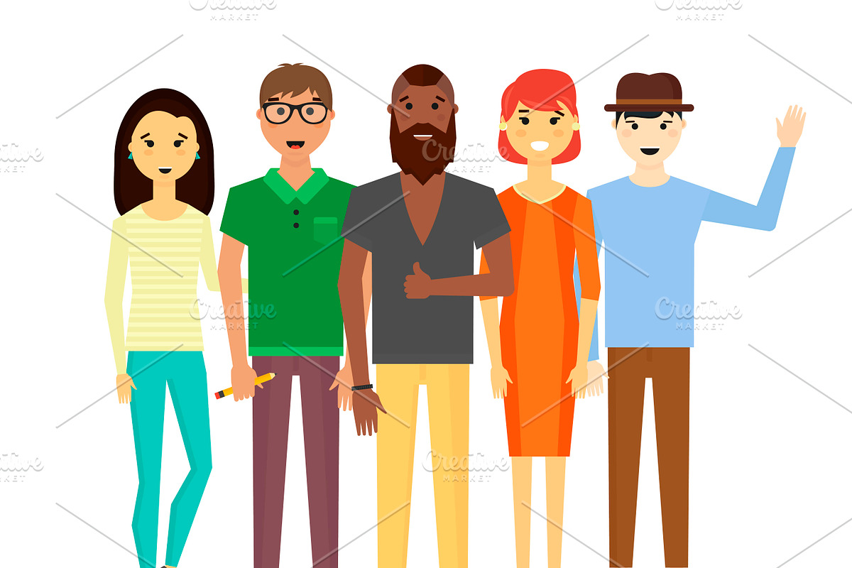 Business team people vector, a Person Illustration by ...
