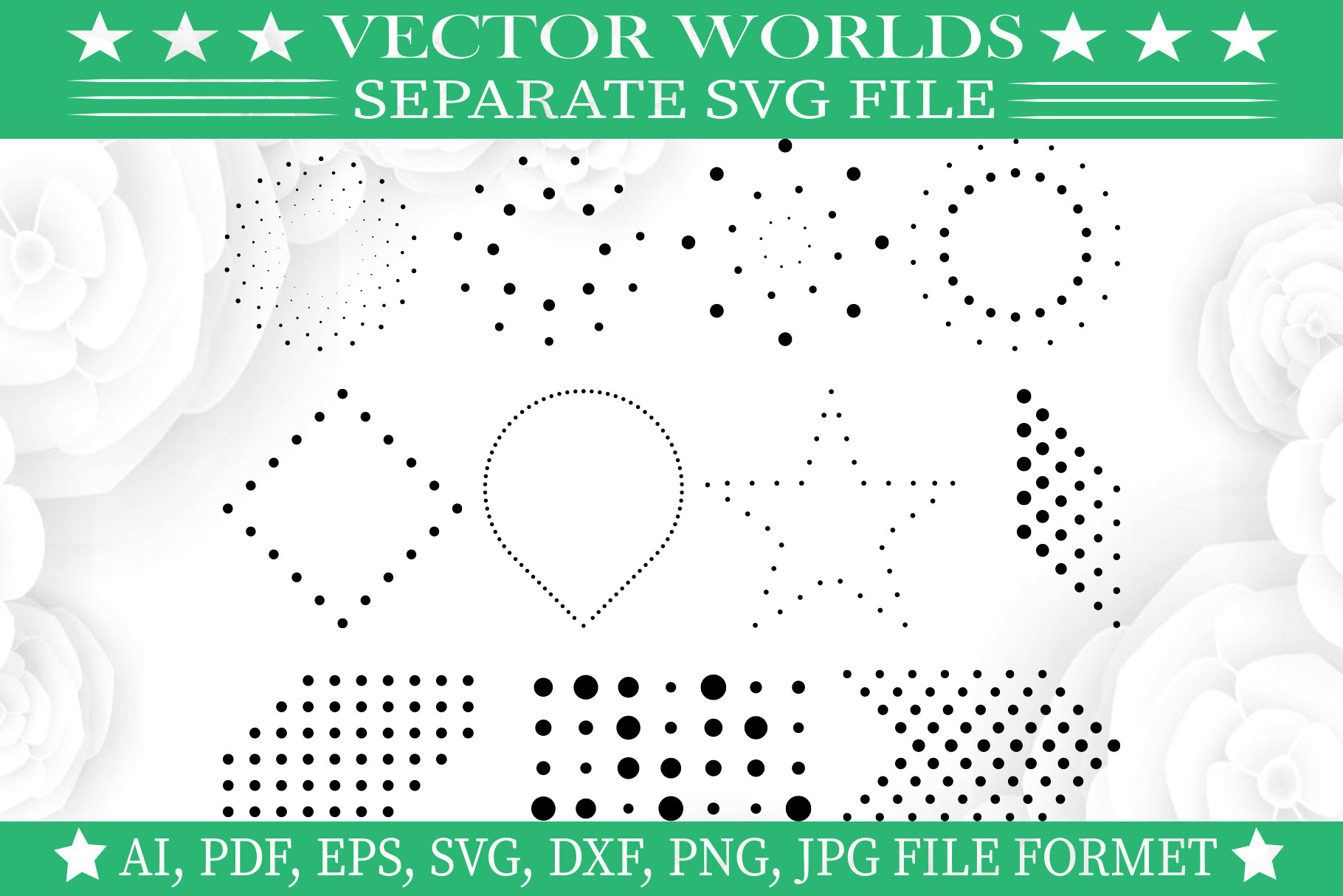 Dotted Line SVG, Dotted Lines SVG, an Object Graphic by VectorWorlds
