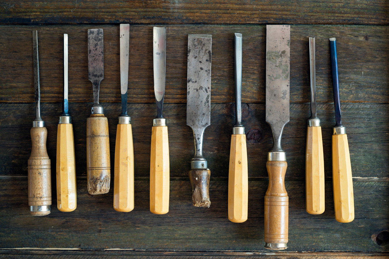 Chisel set containing work tool, scooper, and sculptor, an Industrial ...