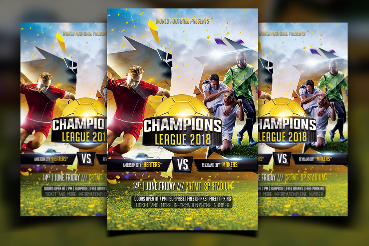 Soccer Flyers Bundle 10 in 1, a Flyer Template by Basez Flyers