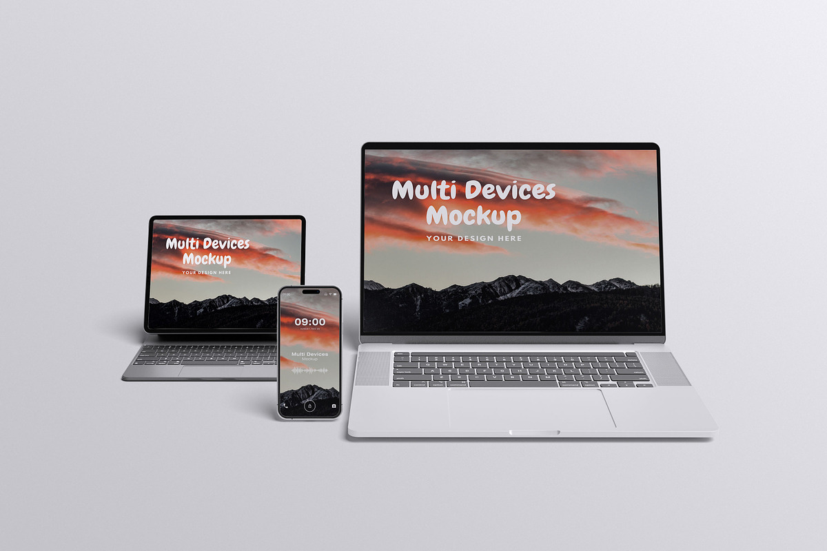 Multi Device Mockup, a Wearable Device Mockup by xavier_studio