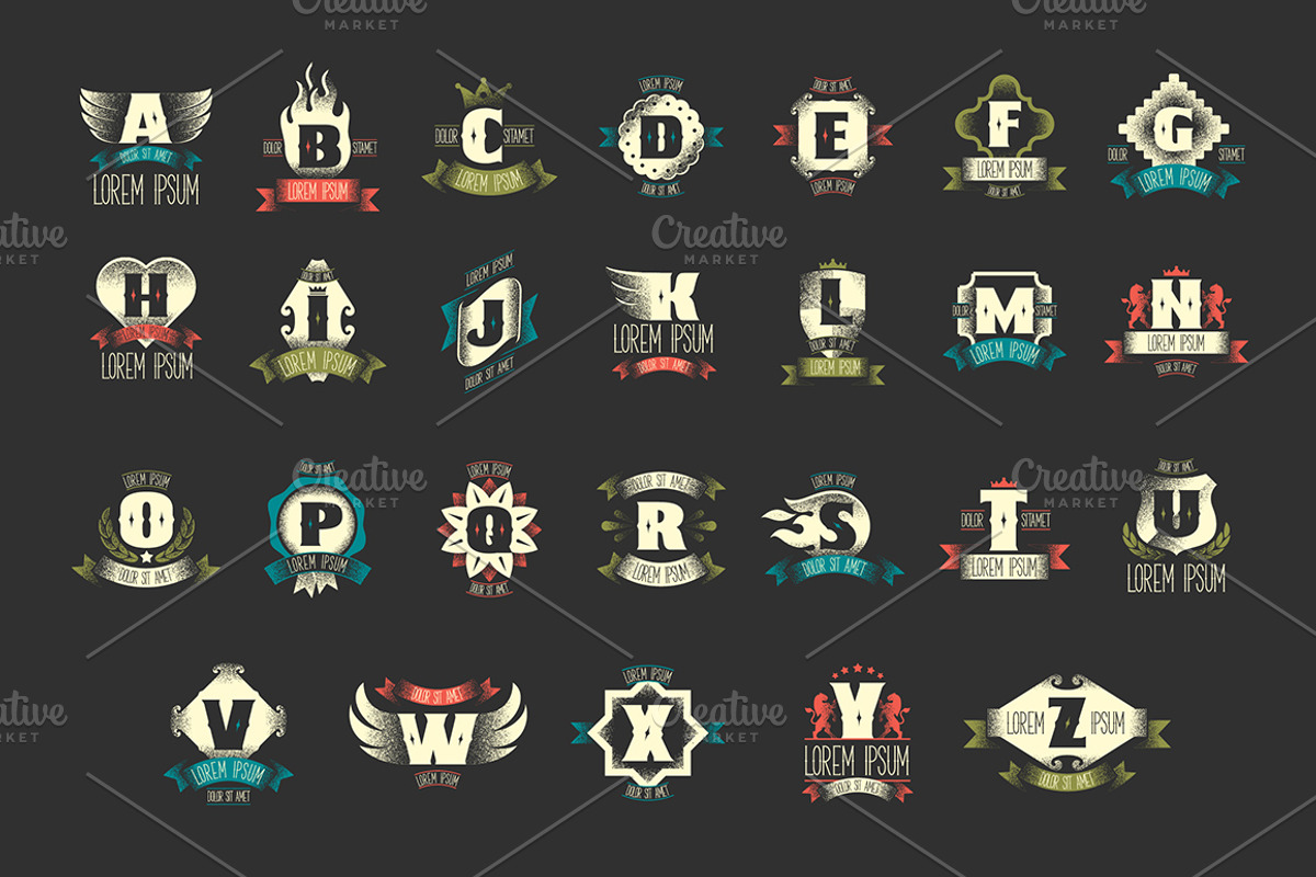 26 Heraldic Logo Templates + 2 Fonts, a Branding & Logo Template by ...