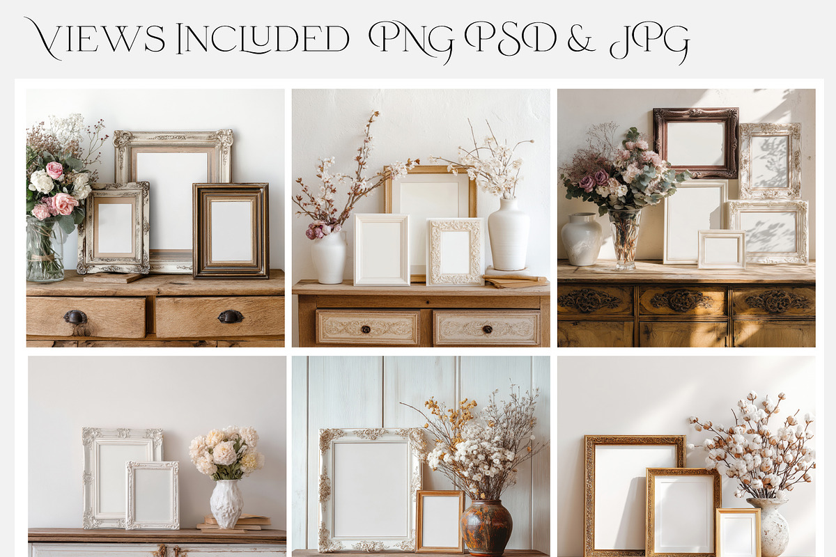 Various Sizes Frame Mockups Bundle, a Mockup by mock-ups