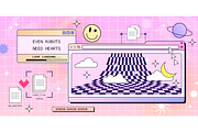 Retro browser computer window in 90s | Textures ~ Creative Market