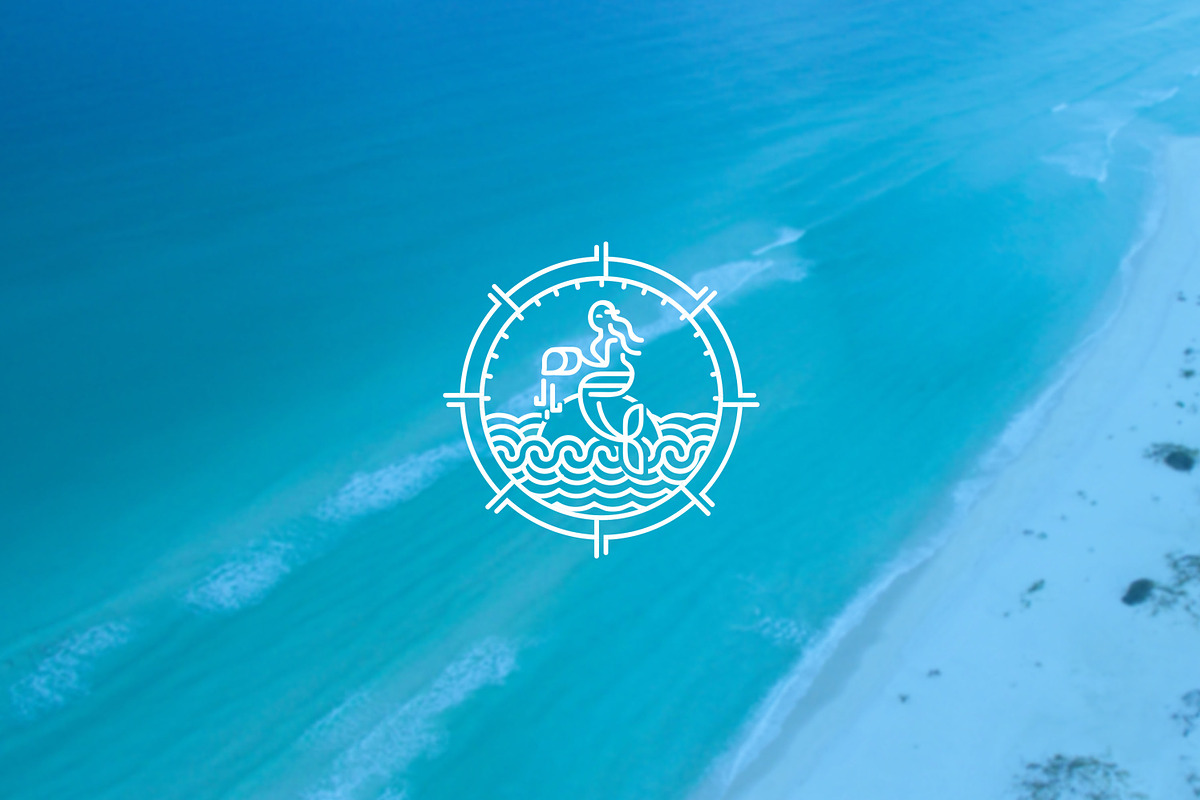 The Mermaid - Ocean Beauty Logo, a Branding & Logo Template by Kaligra.co