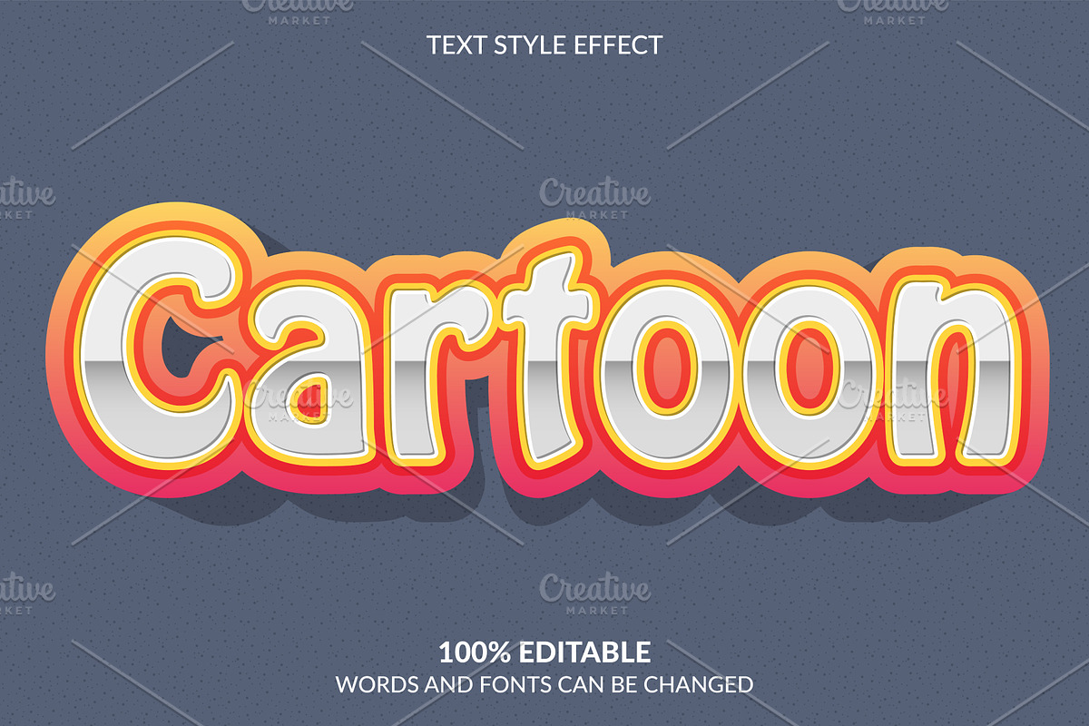 Cartoon Text Style Effect, an Action Add-On by aNkas89
