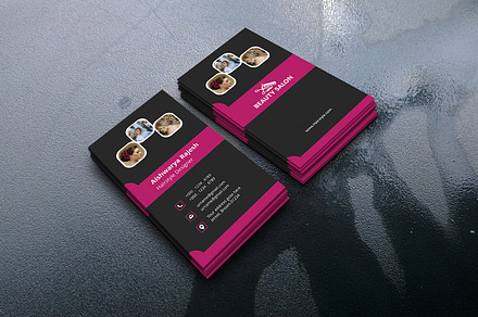 Portrait Business Card, a Business Card Template by UI_Expert