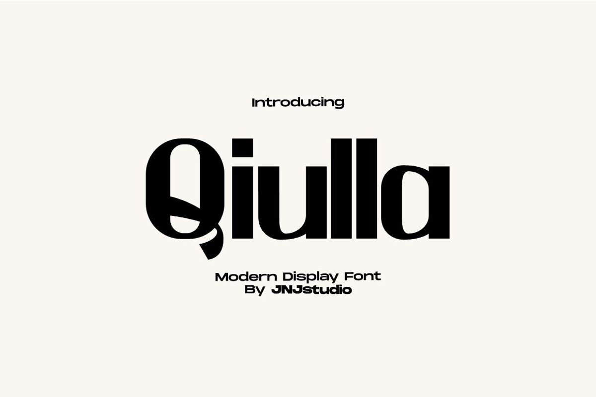 Qiulla Modern Display Font