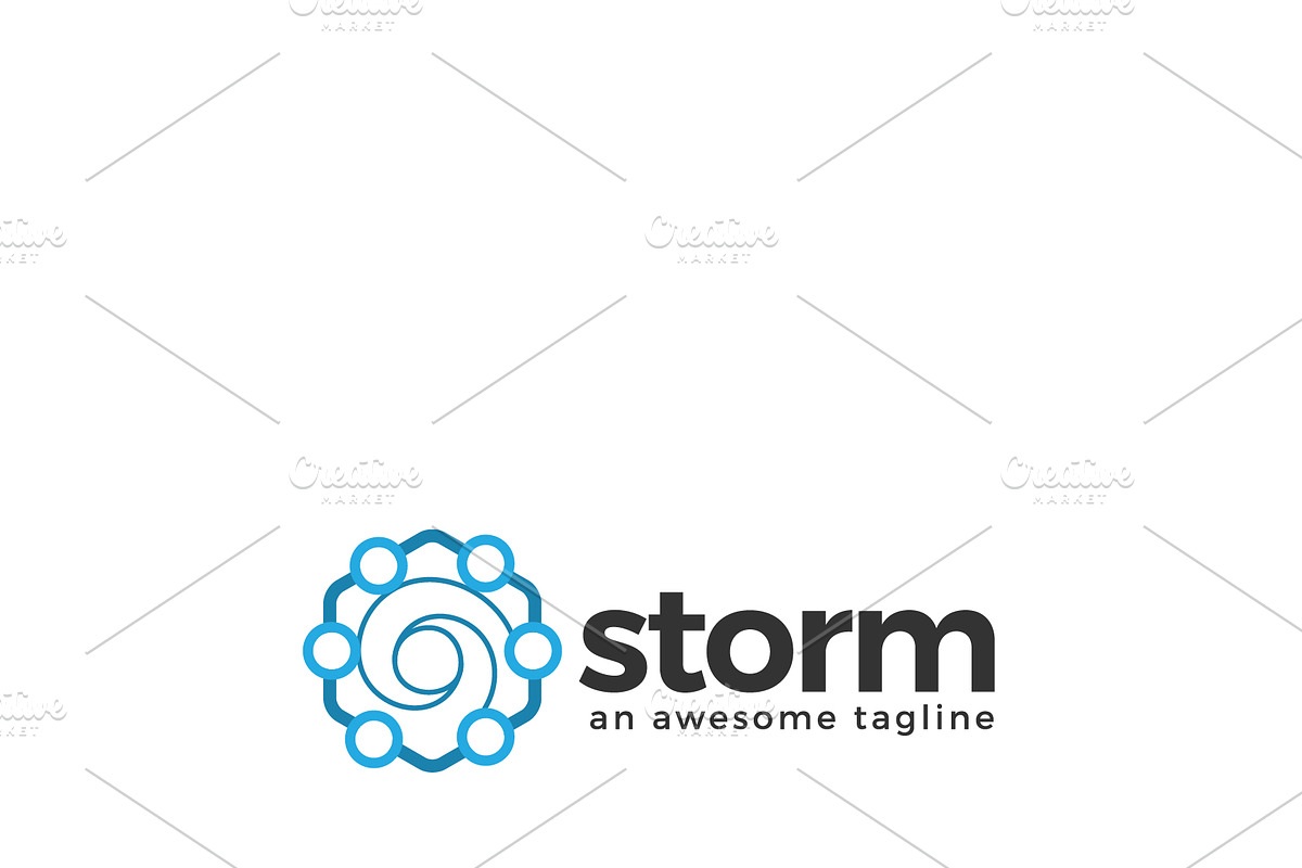 Storm Logo Template, a Branding & Logo Template by aliyev123