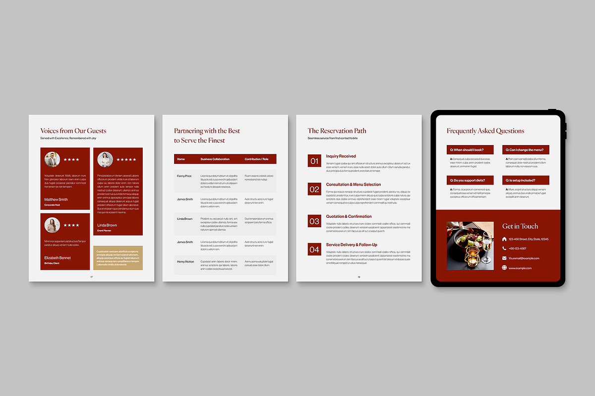 Hospitality Business Brochure, a Brochure Template by BrandPacks