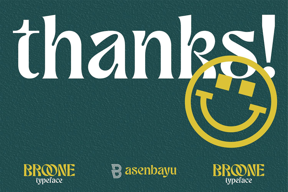 Broone - Decorative Display Font