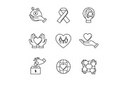 Support and care icons | Outline Icons ~ Creative Market