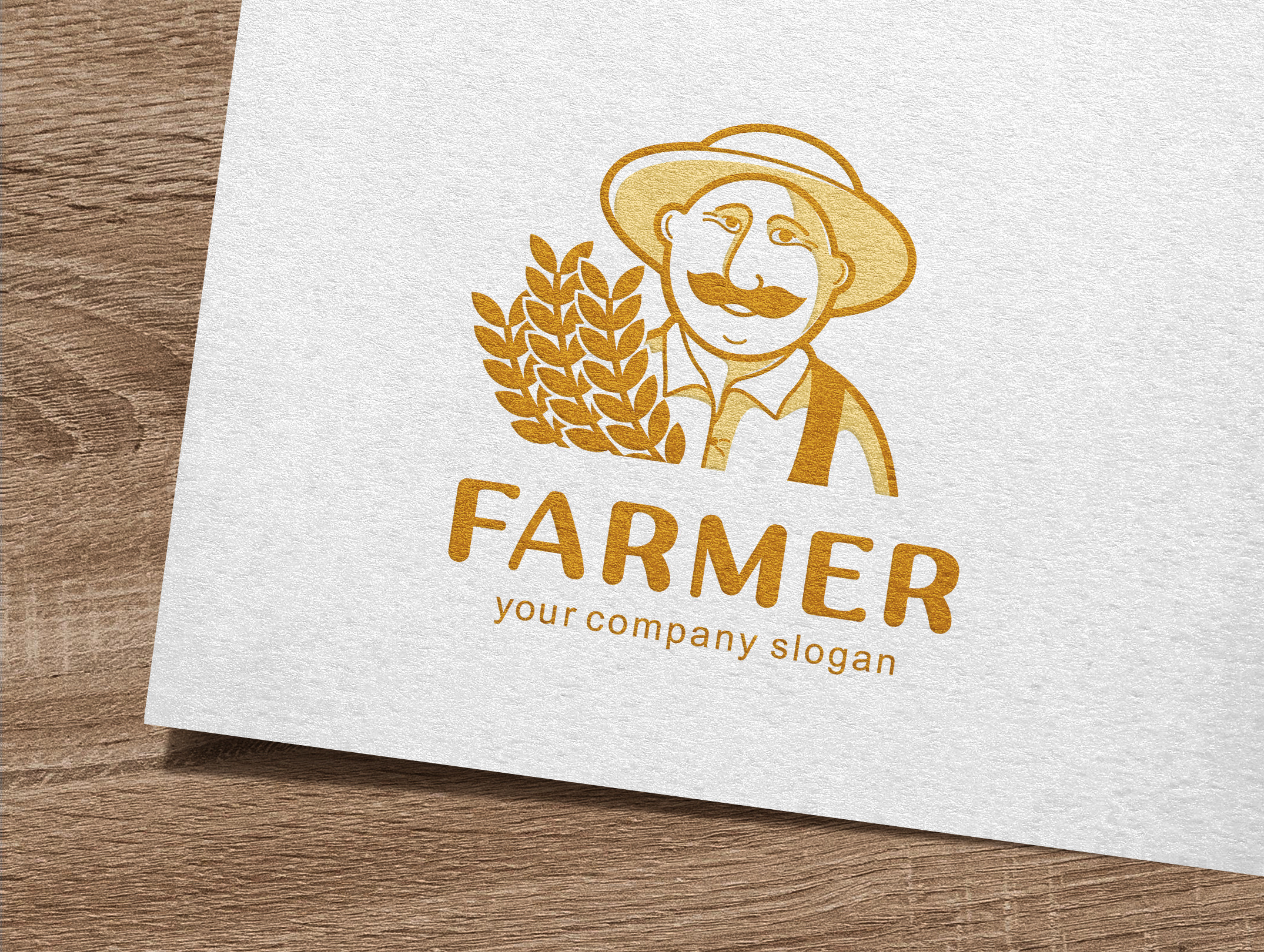 Farmer Logo, a Branding & Logo Template by IKarGraphics