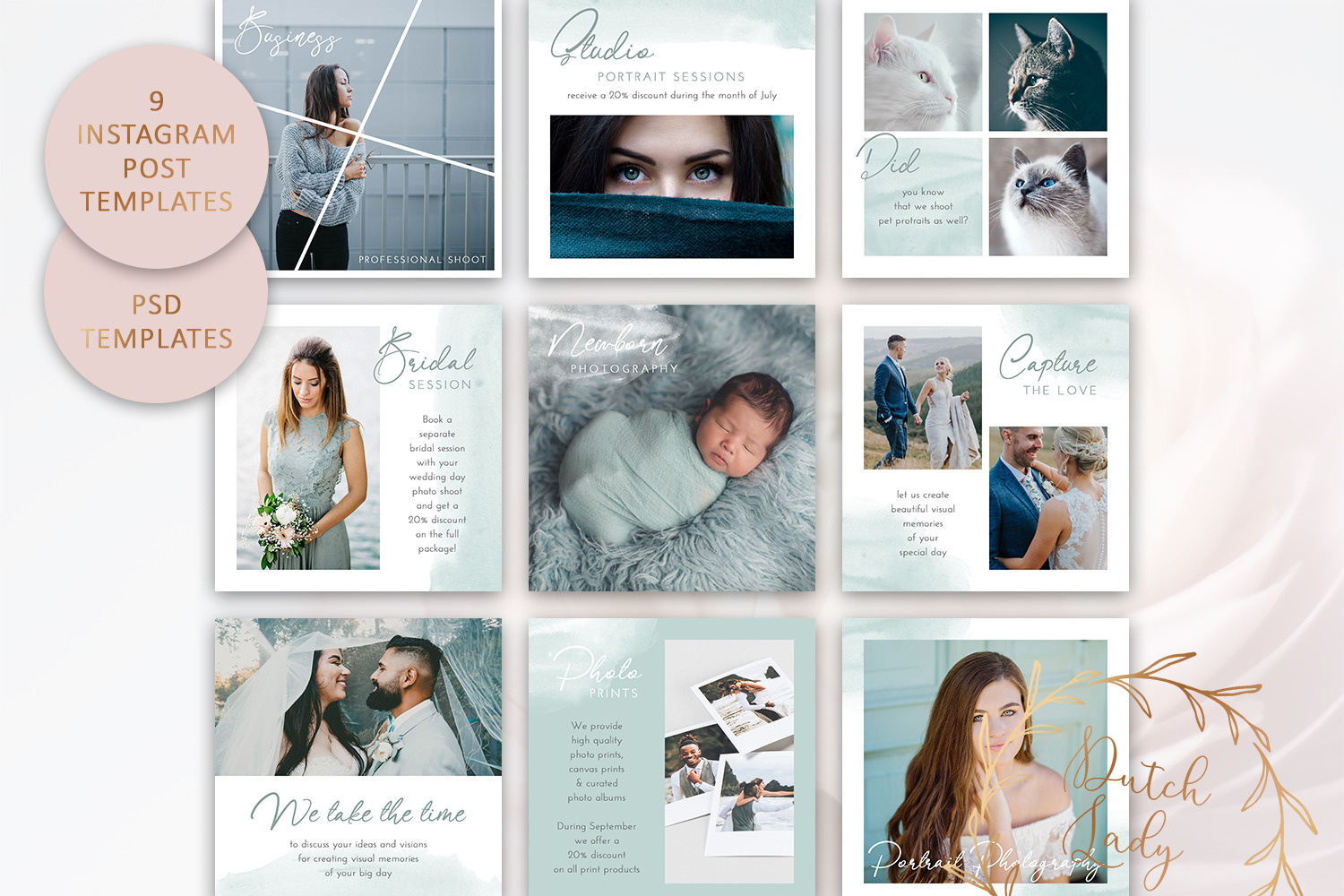 PSD Instagram Post Template Set #4, a Social Media Template by The ...
