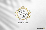 Wedding Monogram PY, a Branding & Logo Template by Monogram World