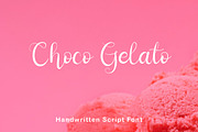 Choco Gelato Handwritten Script Font, a Script Font by Mightyfire