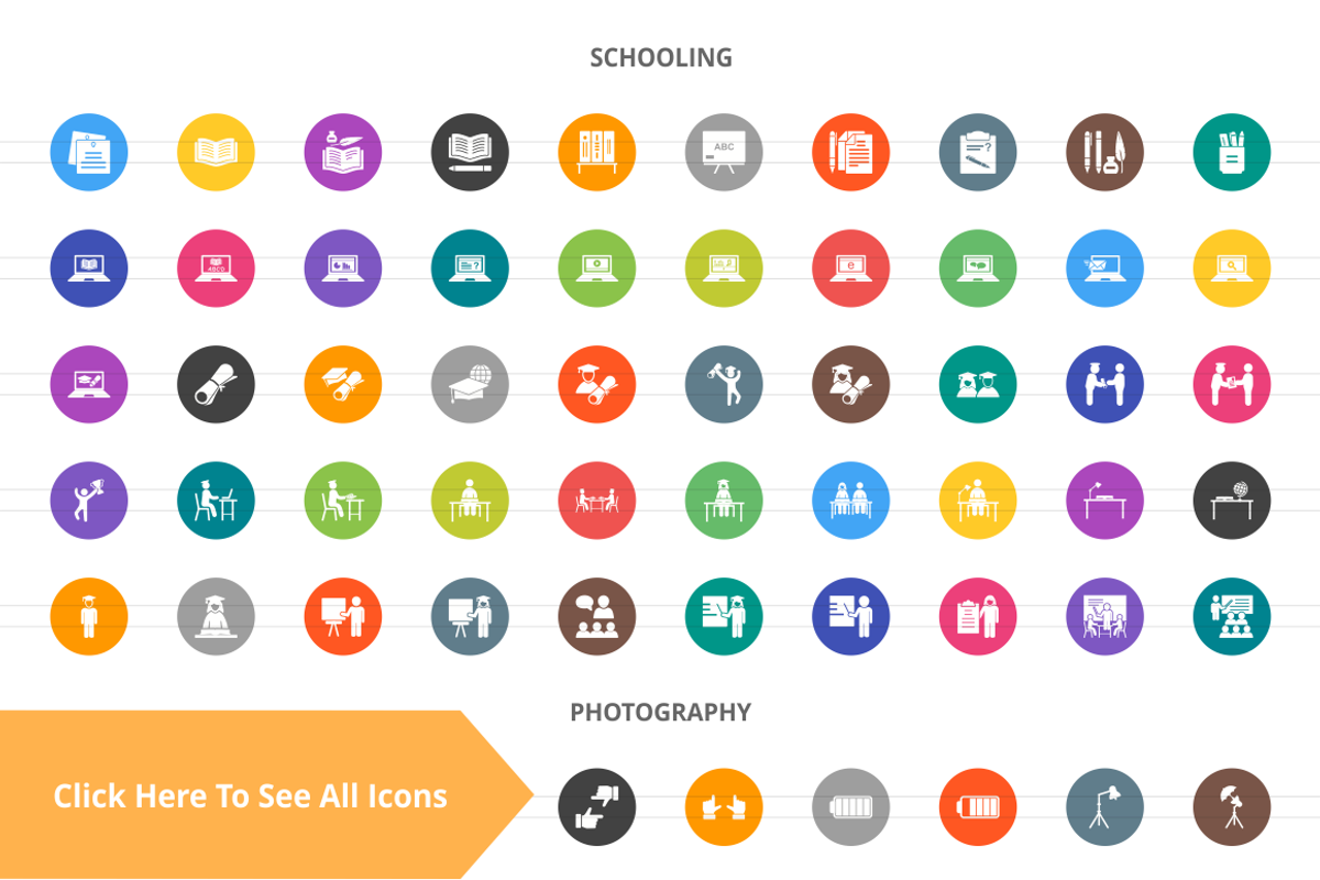 1396 Professions Filled Round Icons, an Outline Icon by IconBunny