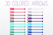 Colorful Arrow Clip Art, an Object Graphic by Maybe Sparrow Designs