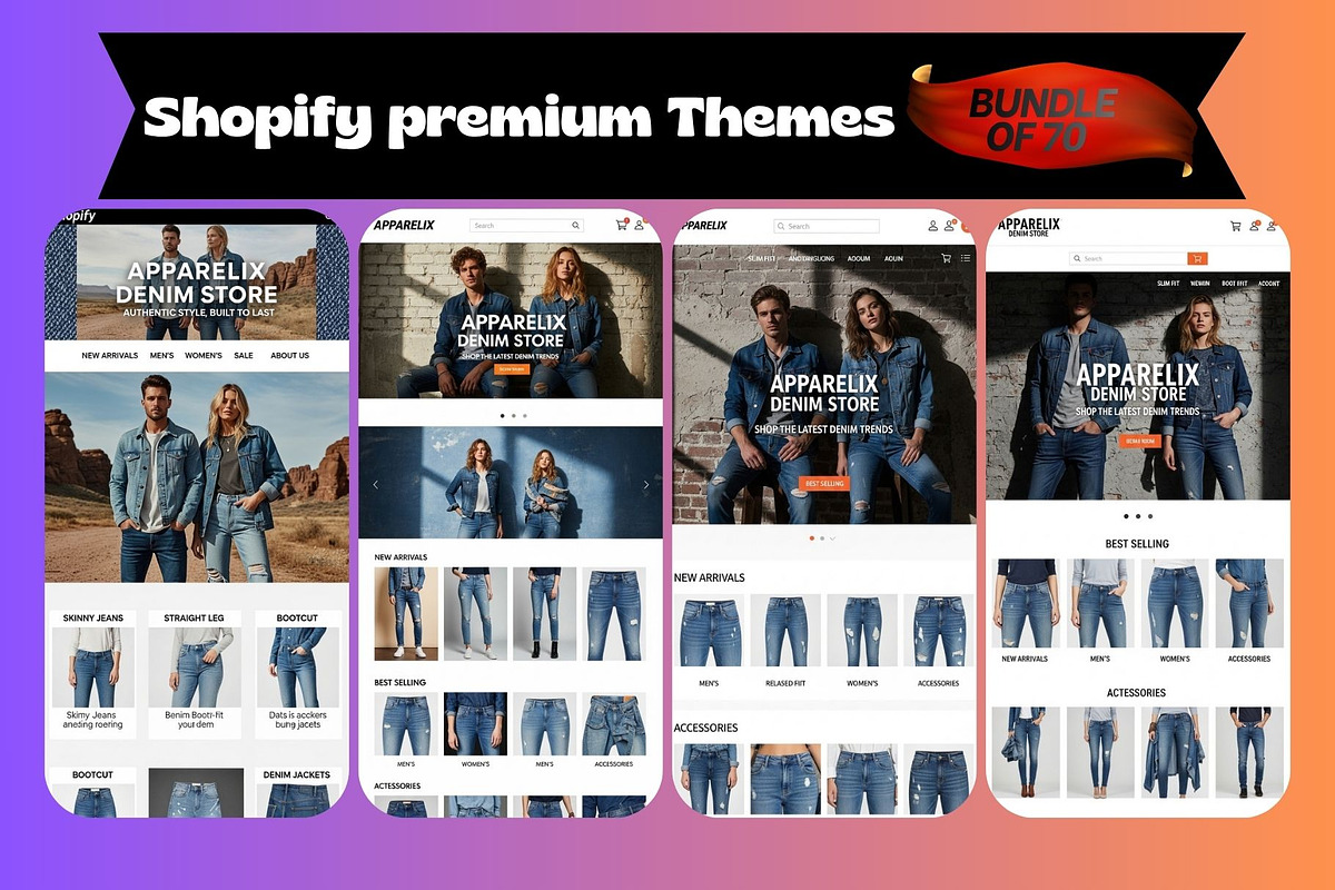 Shopify Premium 70 Themes Bundle, a Shopify Template by Aban's World