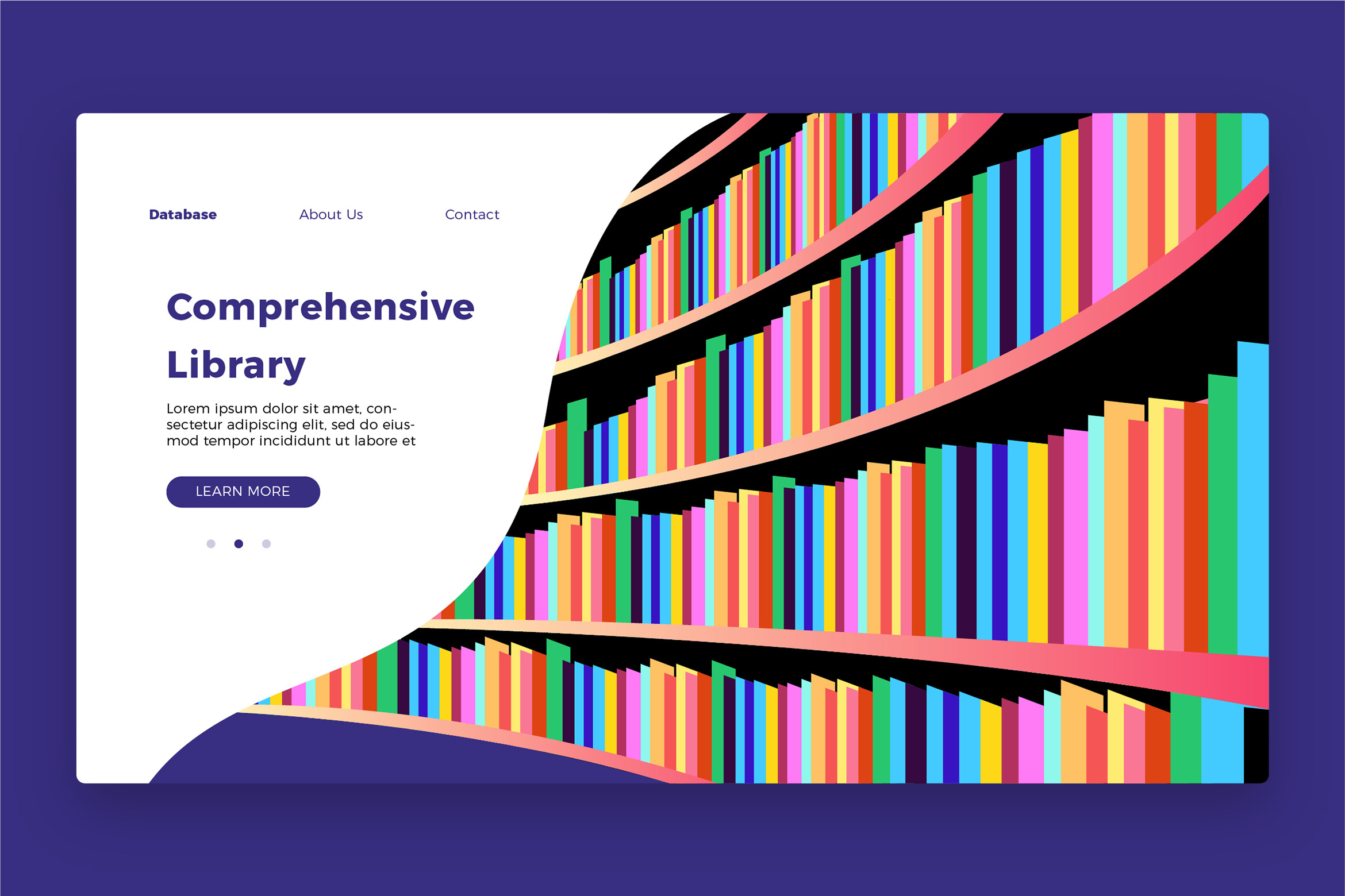 Library Banner & Landing Page, a Templates & Theme by AQR Studio ...
