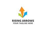 Rising Arrows Logo Template, a Branding & Logo Template by Logo20