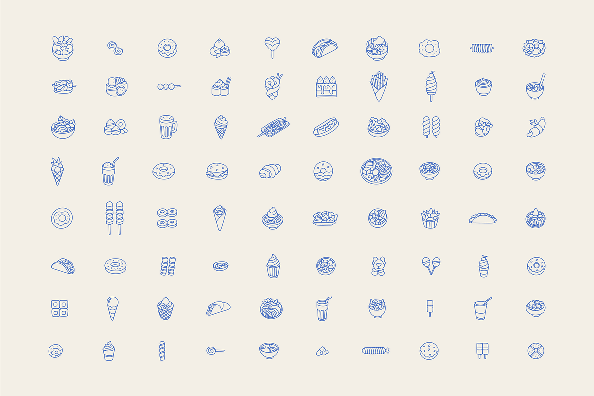 Stunning Line Art Food Illustrations