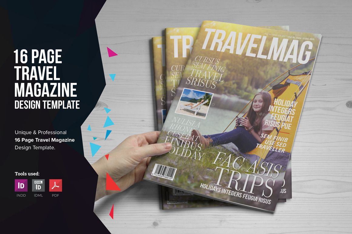 Holiday Travel Magazine Design