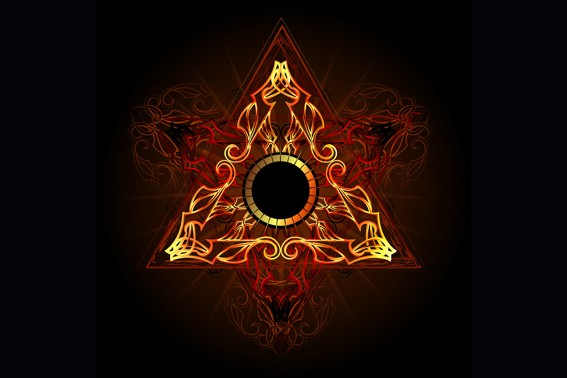 Fire Symbol, an Illustration by blackmoon9