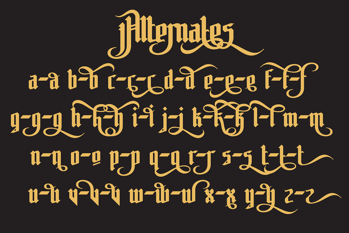 The Pontifice, a Blackletter Font by NREY