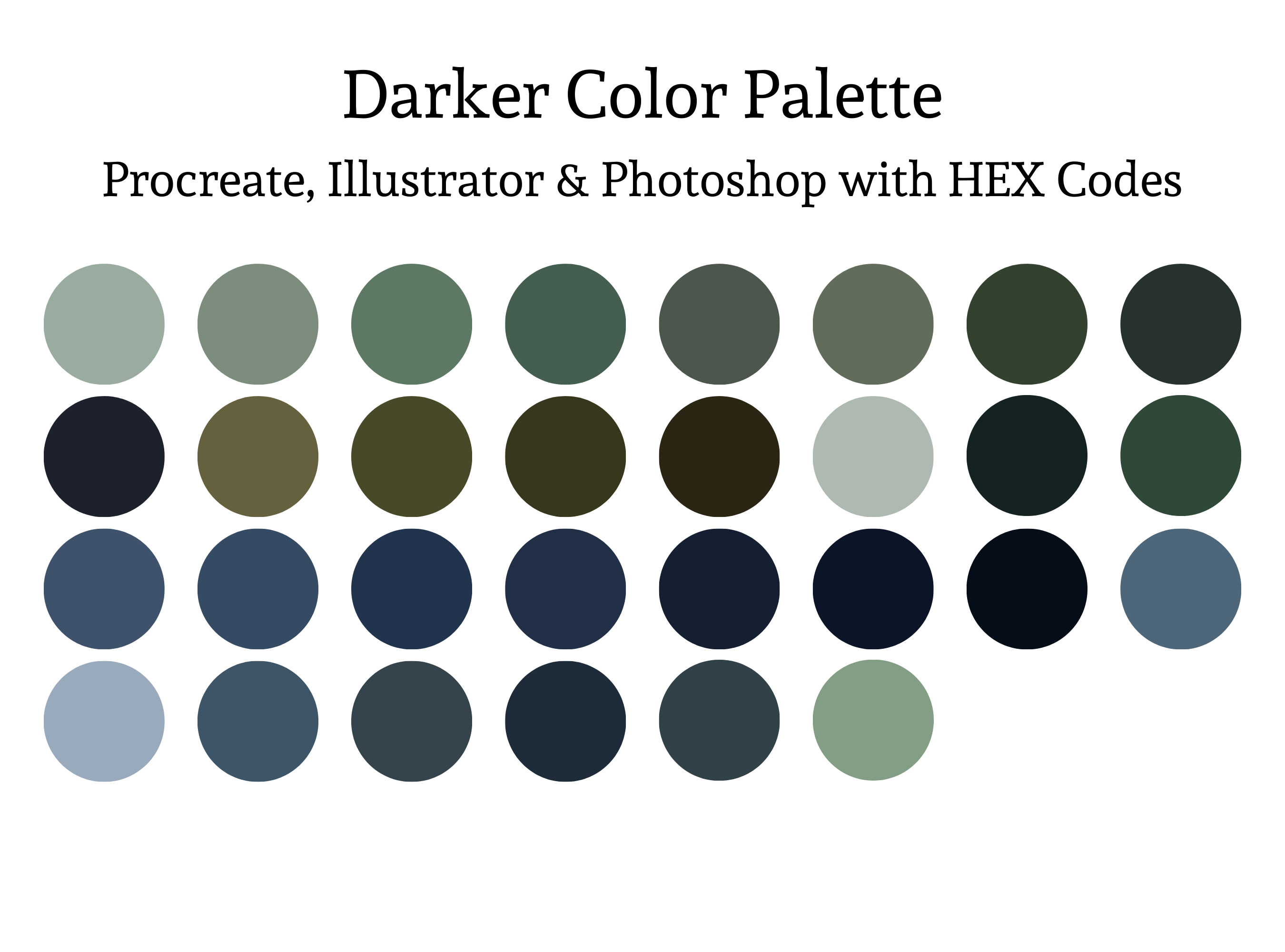 Color Palette Procreate Illustrator