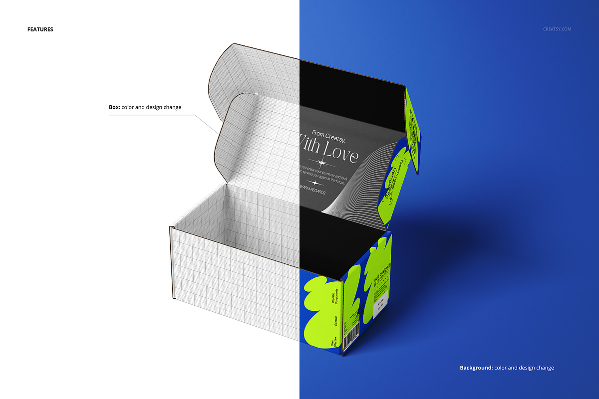 Front Tuck Mailer Box Mockup Set 4, a Packaging Mockup by creatsy5 ...