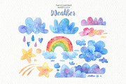 Watercolor Weather, an Illustration by OllyKo Art