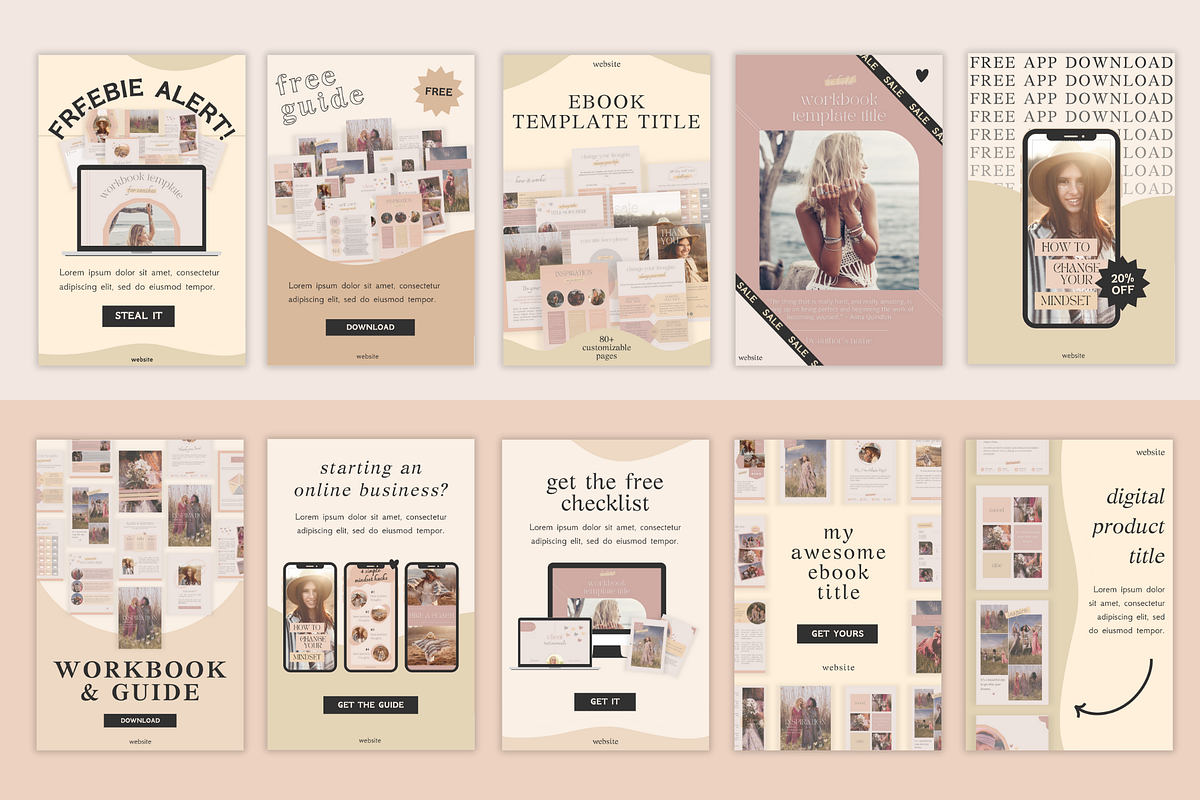 Pinterest Templates for Products